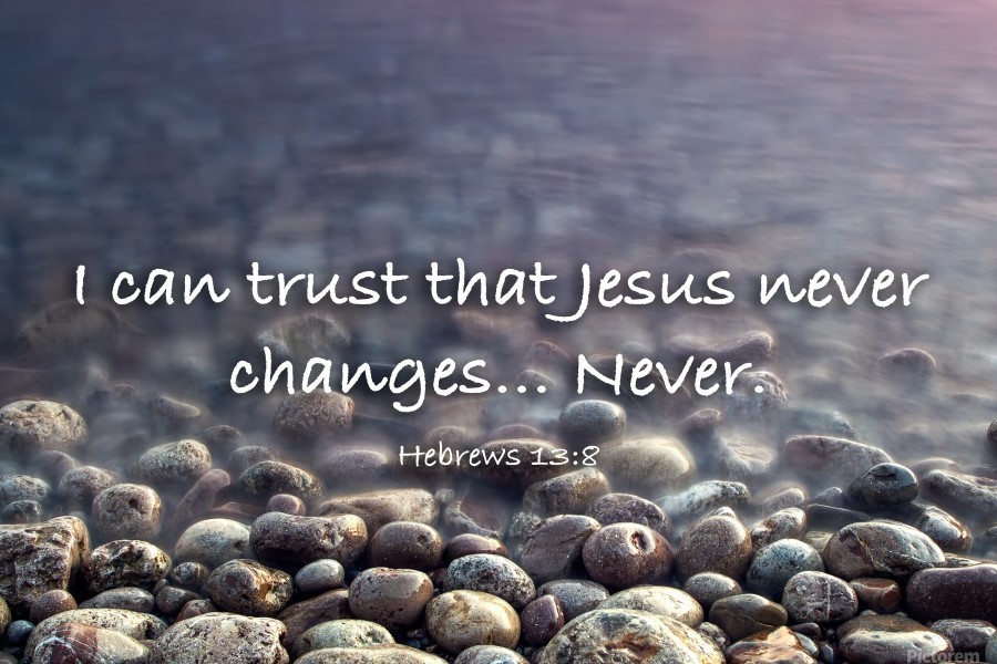 Jesus Never Changes by Scripture on the Walls Wall Art