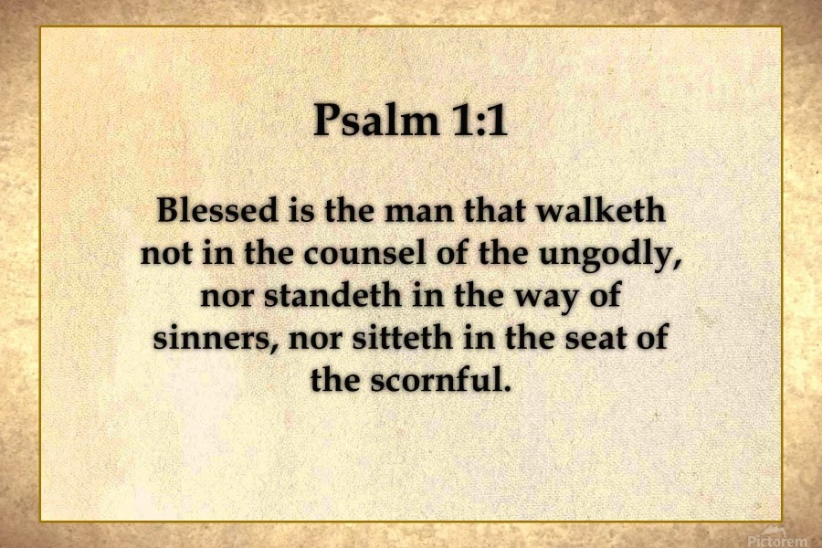Psalm 1 1 by Scripture on the Walls Wall Art