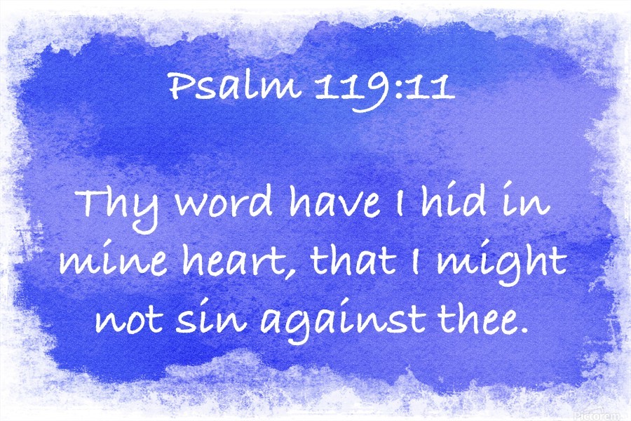 Psalm 119 11 6BL by Scripture on the Walls Wall Art