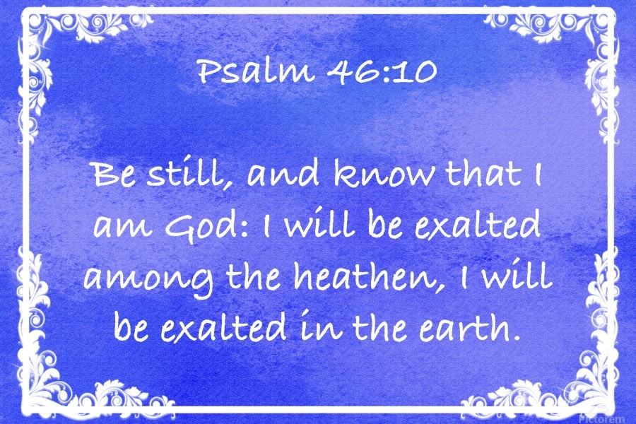 Psalm 46 10 9BL by Scripture on the Walls Wall Art