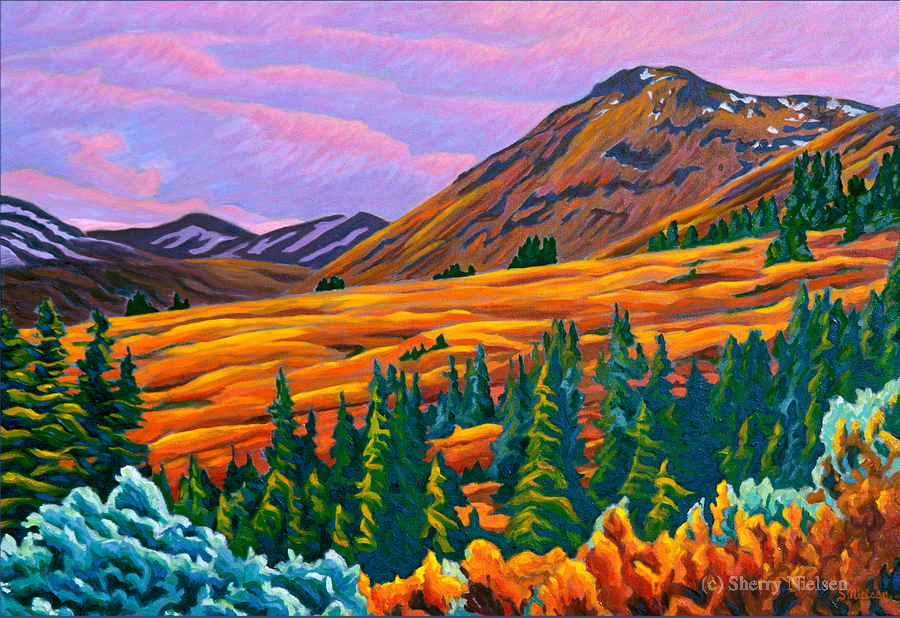 Atlin Orange by Sherry Nielsen Wall Art