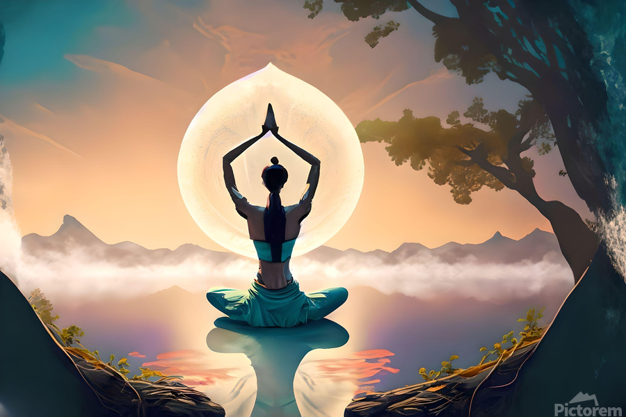 Serene Harmony Unveiled 05 by Mana Visual Art Wall Art