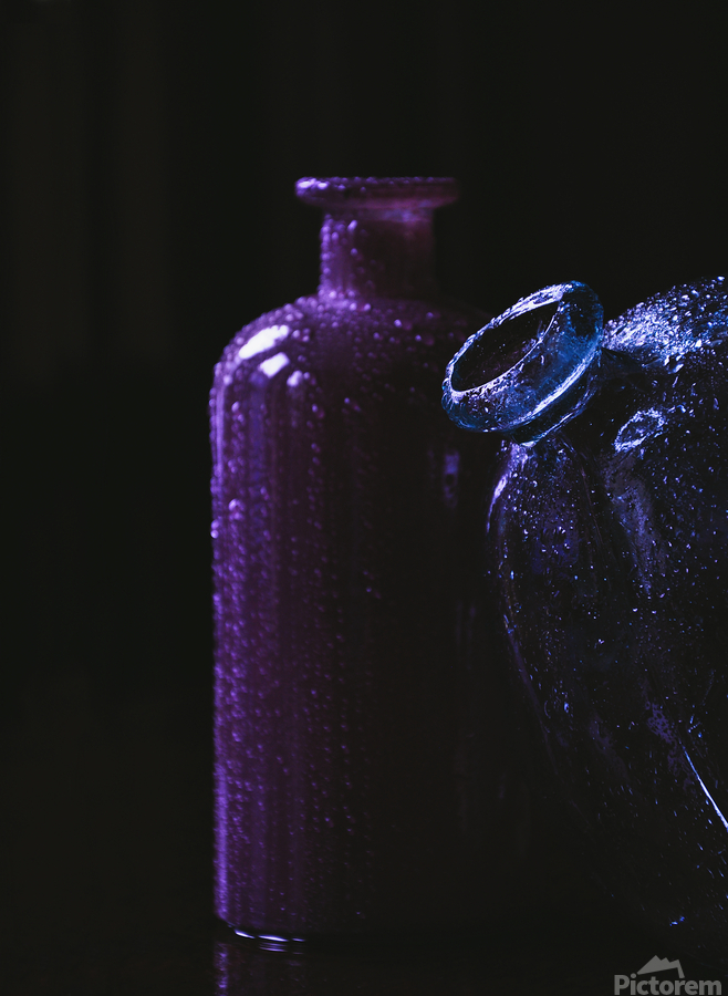 Glass bottles by Thevectoryfloor Wall Art