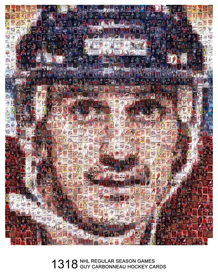 Guy Carbonneau 1318 games by Daniel Blanchard Wall Art