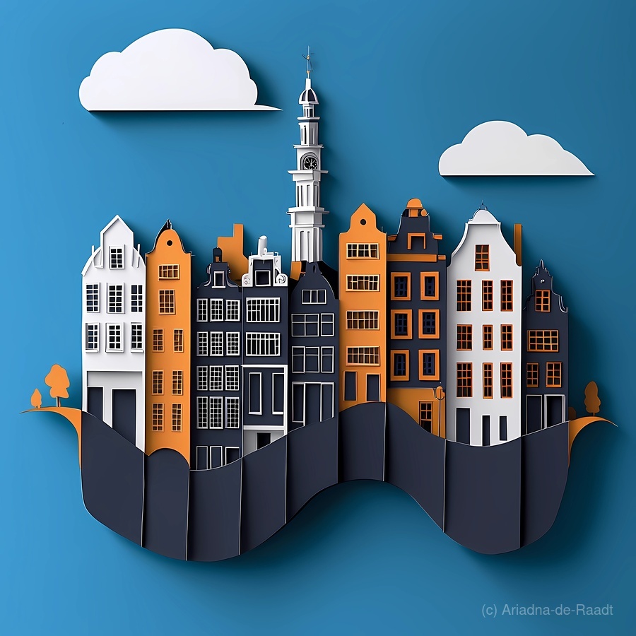 conceptual paper collage style by Ariadna-de-Raadt Wall Art