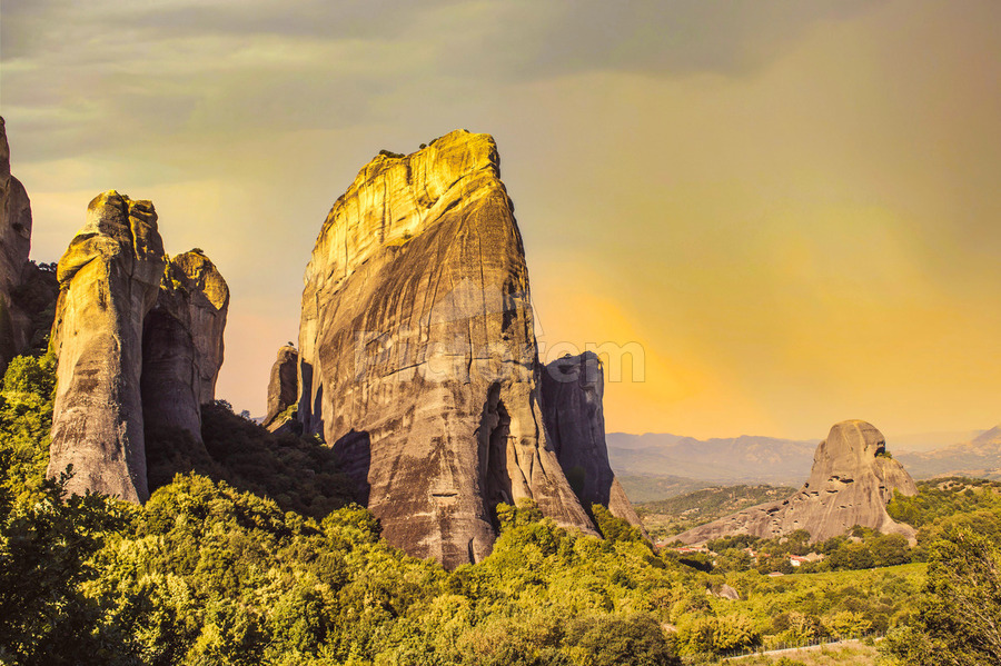 Meteora Monasteries Greece by haroulita Wall Art