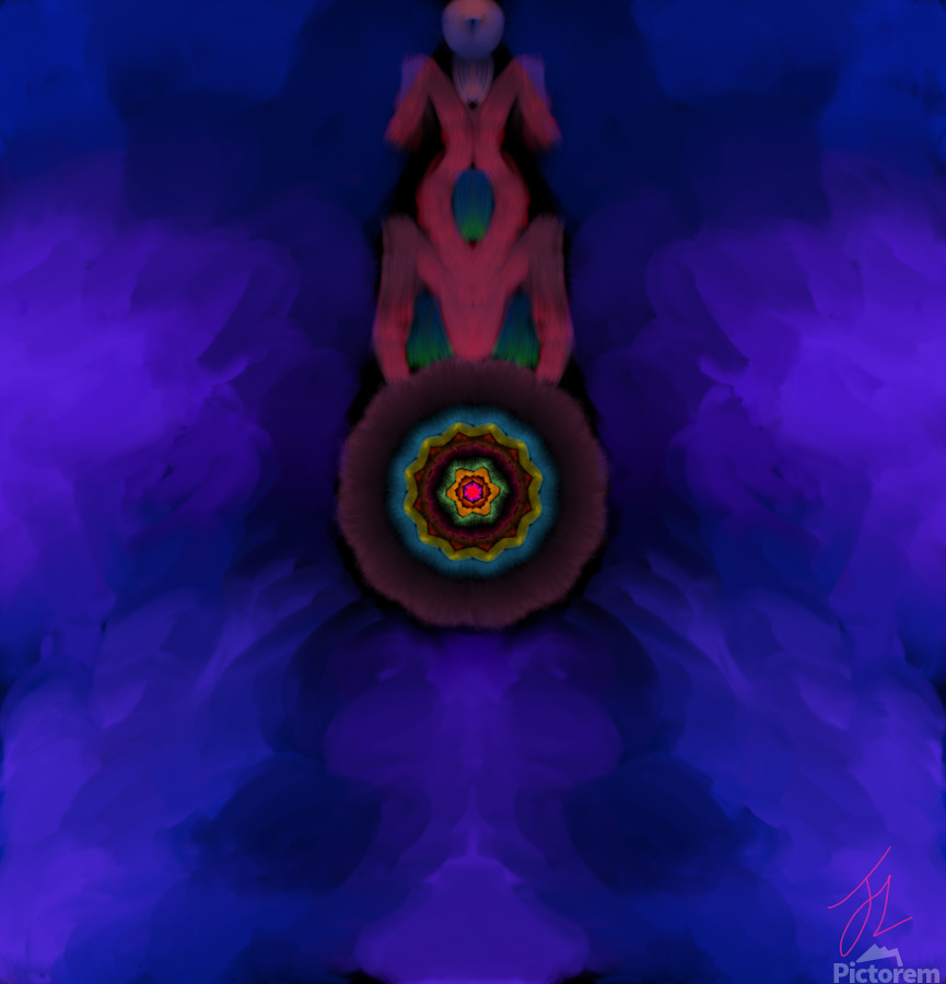 The Laughing Couple by James Lockett III by Colorful Muse Studio Wall Art