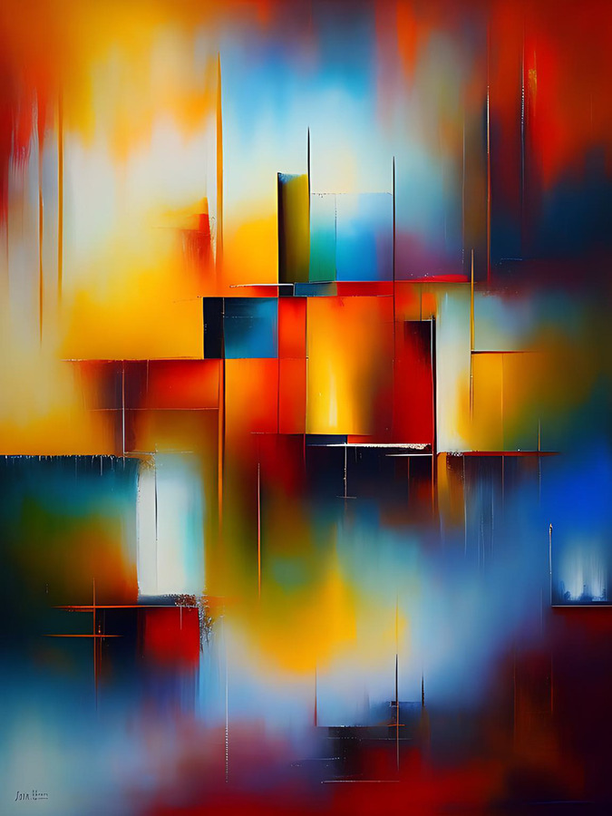 shape color splash by LeDecorr Wall Art