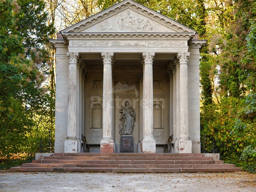 Minerva temple castle garden Schwetzingen by Florian Emmert Wall Art