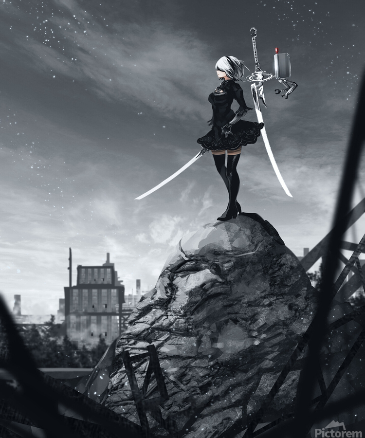 NieR Automata by MikeVPfaff Wall Art