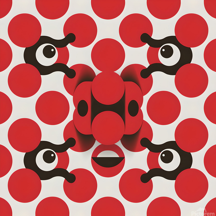 Dot Mirage: The Emergent Gaze by AMRO ISMAIL Wall Art