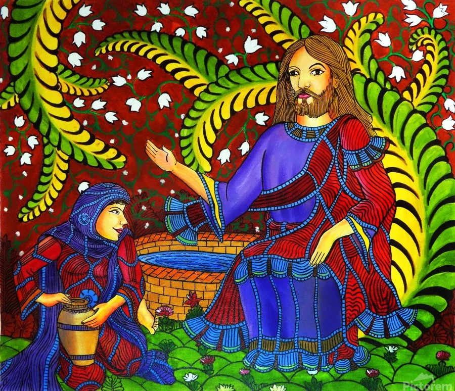 JESUS ANOINTED BY A SINFUL WOMAN by ASP ARTS Wall Art