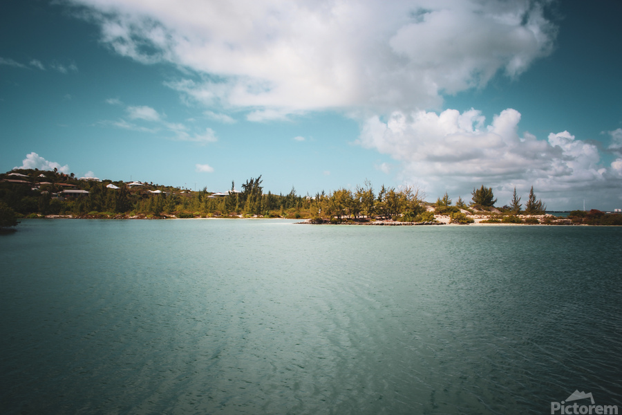 Beautiful Tropical Oceanview with land in the background by Alisha ...