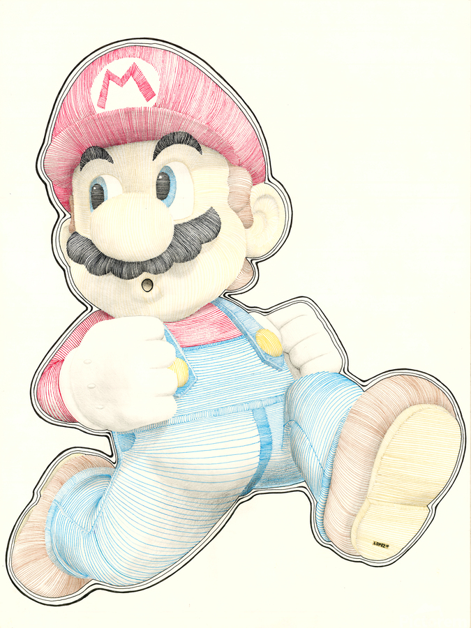 Mario Mario by David Andre Wall Art
