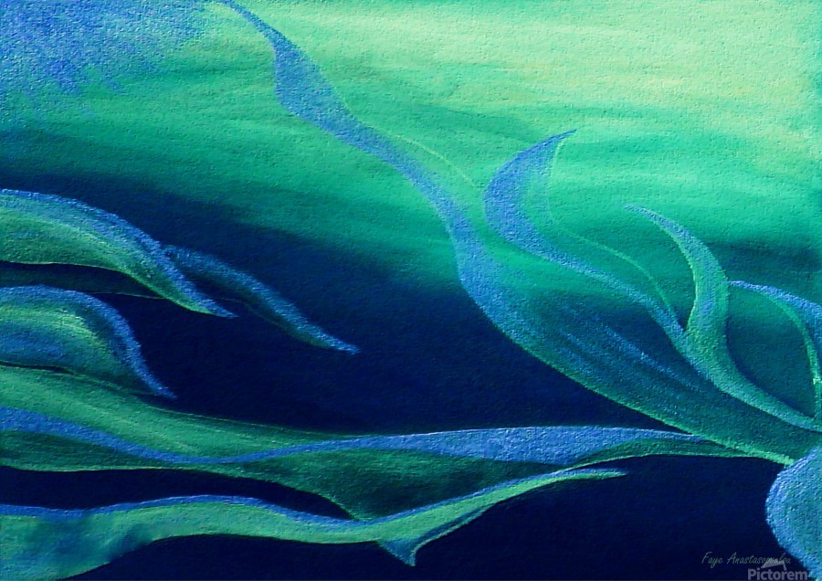 Emerald Flow by Faye Anastasopoulou Wall Art
