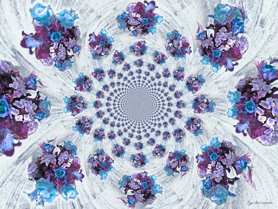 Snowing Flowers by Faye Anastasopoulou Wall Art