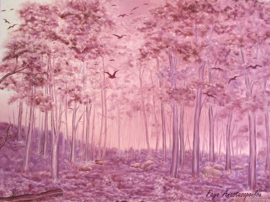 Pink Woods by Faye Anastasopoulou Wall Art