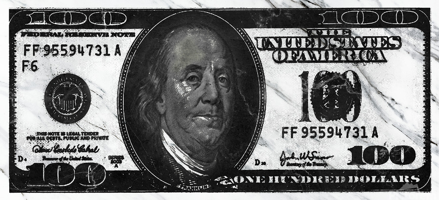 GOLD DOLLAR BILL BM by Conceptual Photography Wall Art