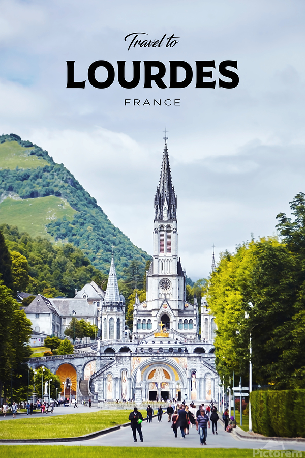 Lourdes France by Conceptual Photography Wall Art