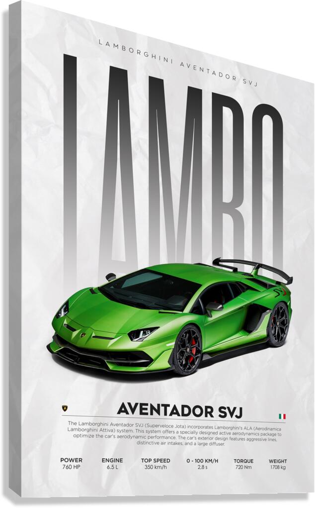 Lamborghini Aventador SVJ by Conceptual Photography Wall Art