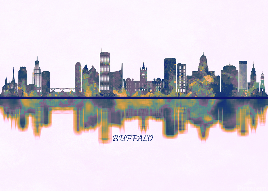 Buffalo Skyline by Towseef Dar Wall Art