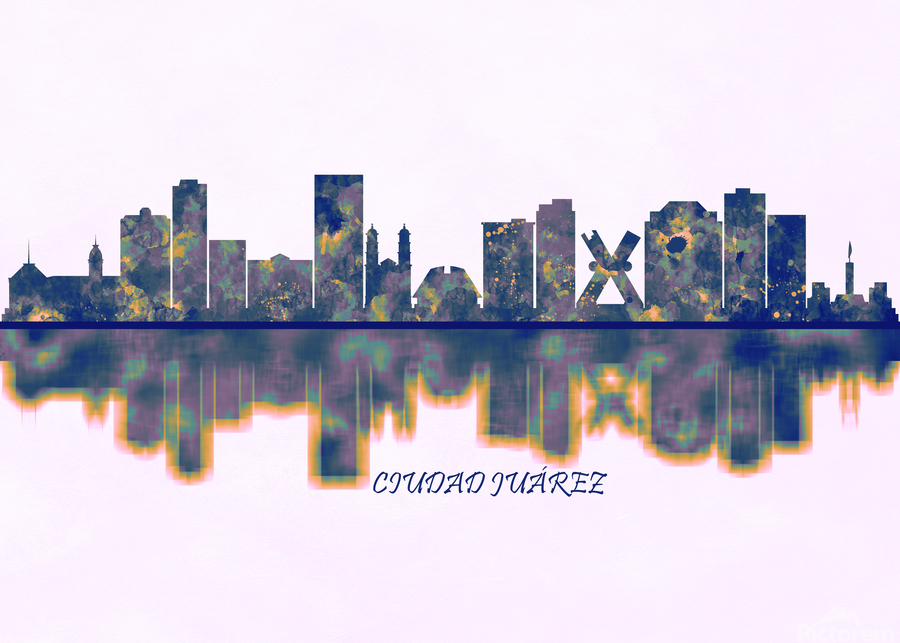 Ciudad Juarez Skyline by Towseef Dar Wall Art