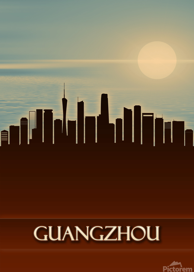 Guangzhou City Skyline by Towseef Dar Wall Art