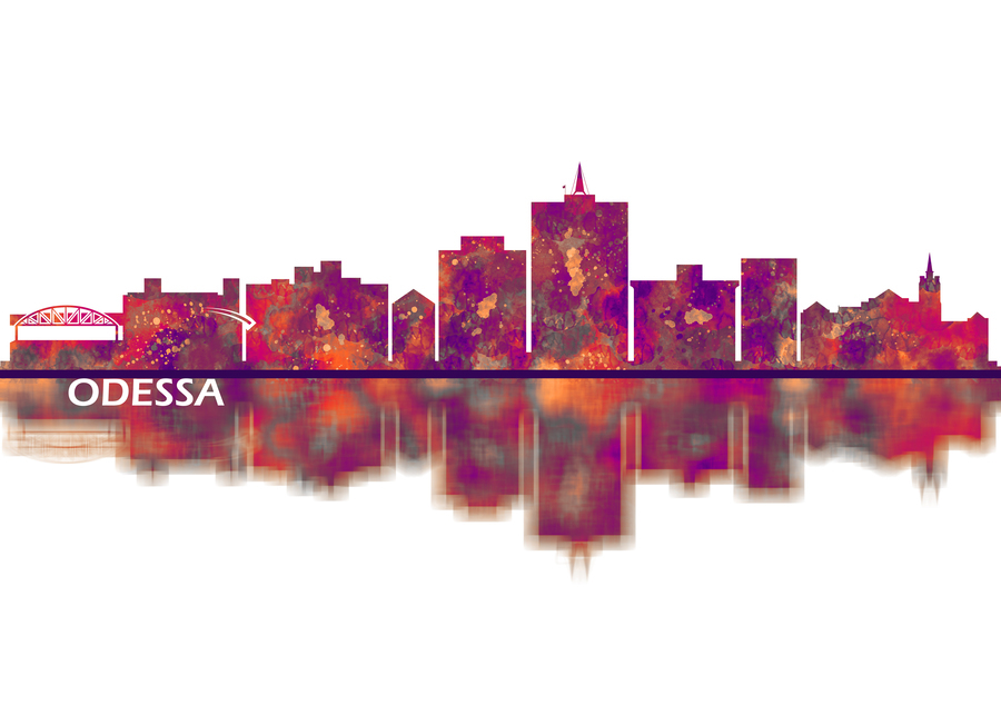 Odessa Texas Skyline by Towseef Dar Wall Art