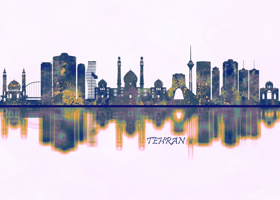 Tehran Skyline by Towseef Dar Wall Art