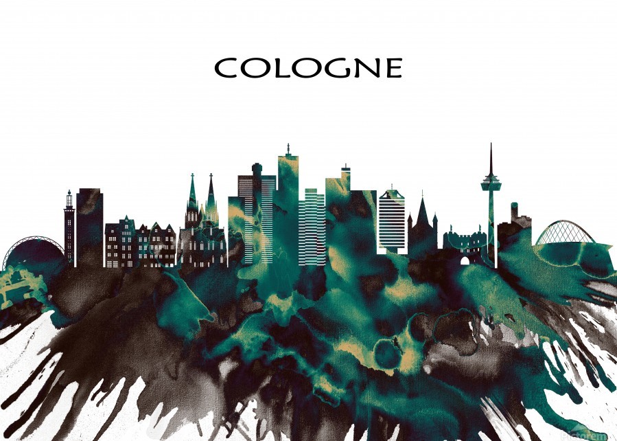 Cologne Skyline by Towseef Dar Wall Art