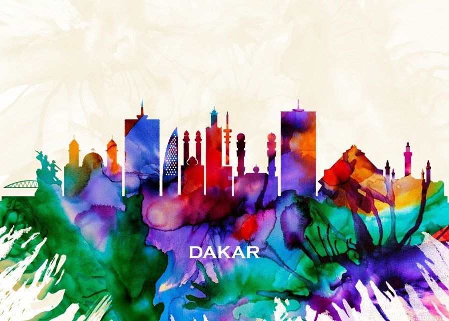 Dakar Skyline by Towseef Dar Wall Art