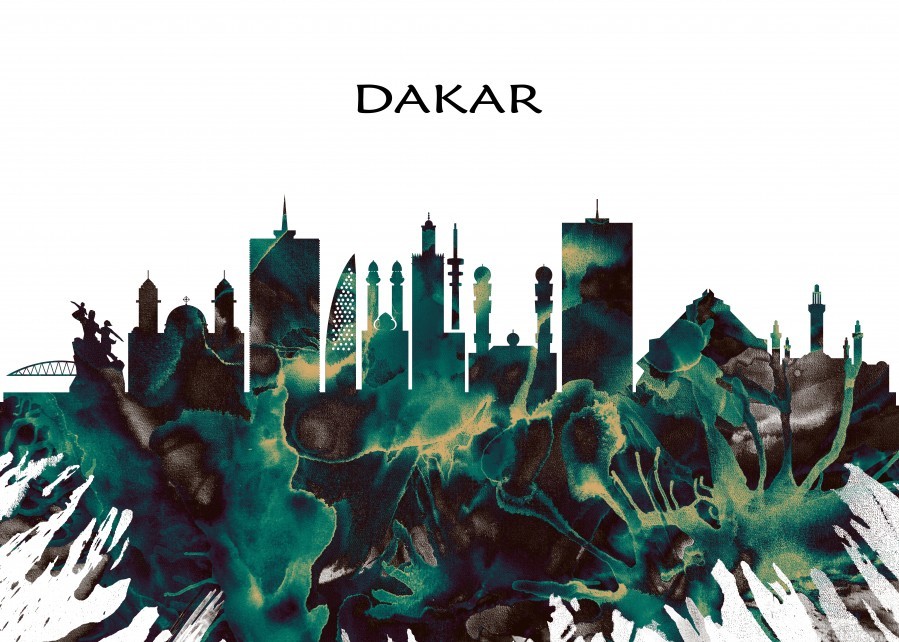Dakar Skyline by Towseef Dar Wall Art