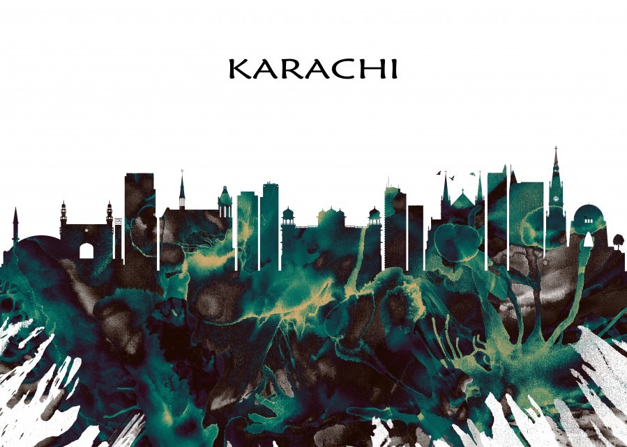 Karachi Pakistan by Towseef Dar Wall Art