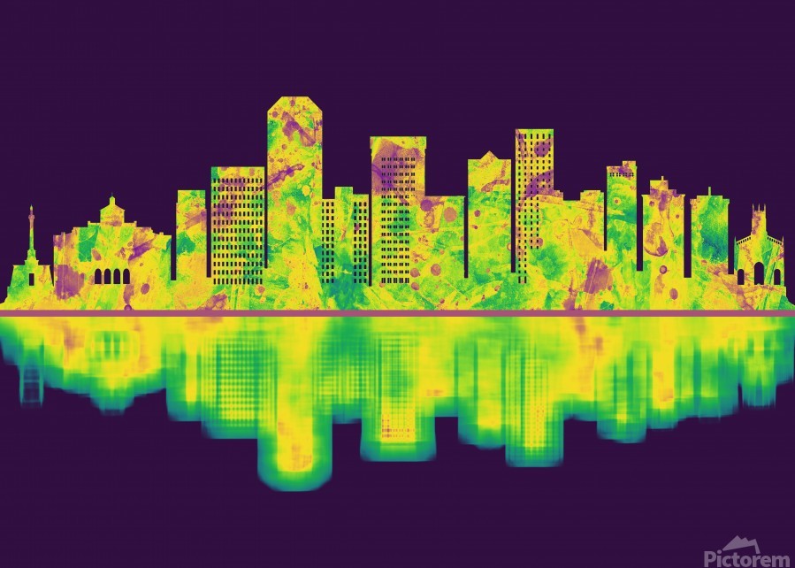 Lexington Kentucky Skyline by Towseef Dar Wall Art