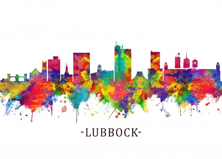 Lubbock Skyline by Towseef Dar Wall Art