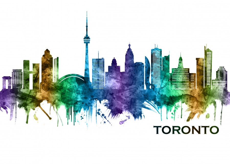Toronto Canada Skyline by Towseef Dar Wall Art