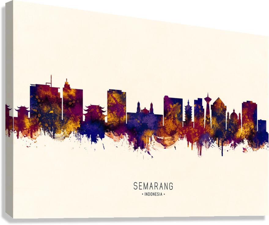 Semarang Indonesia Skyline by Towseef Dar Wall Art