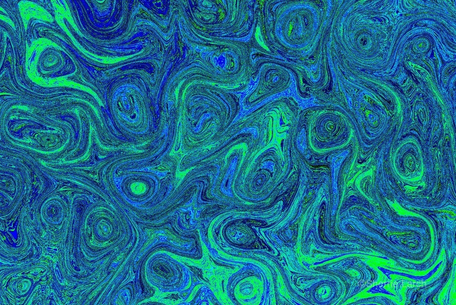 Light Blue Fire Stone by Sherrie Larch Wall Art