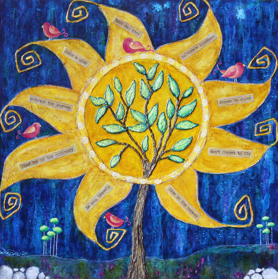Positivity Tree by SunshyneArt Wall Art