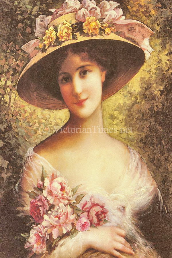 Victorian lady fine art print The Fancy Bonnet by VictorianTimes net ...