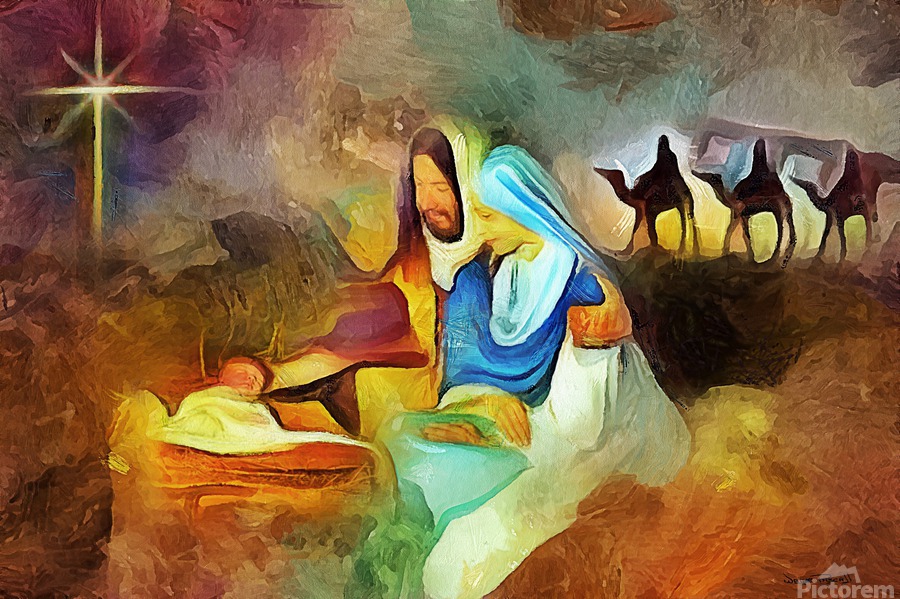 THE NATIVITY by Wayne Pascall Art Wall Art