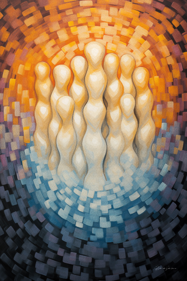 Oscillation of Origins by Roderick Sebastiaan Wall Art