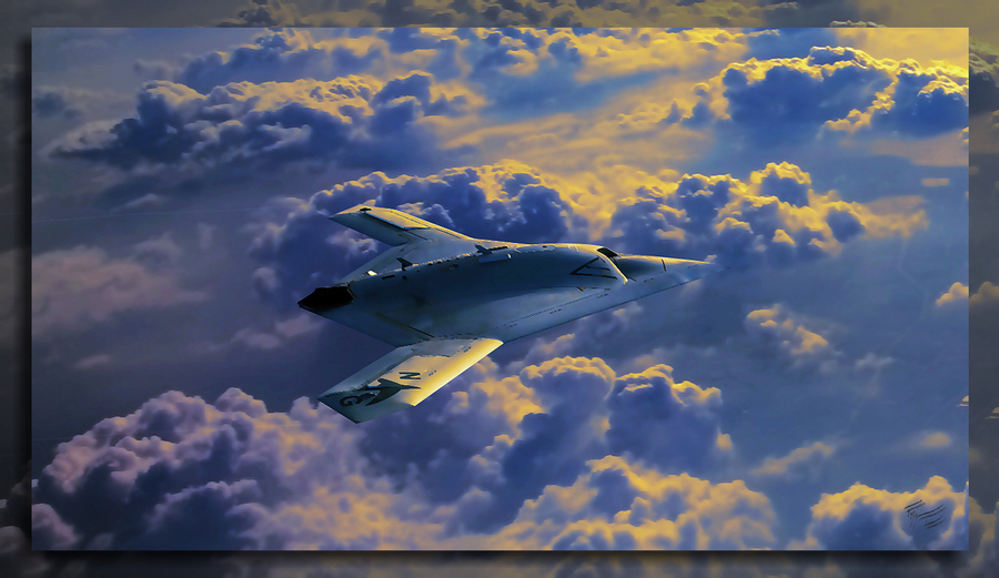 Northrop X 47B by WarHawk Wall Art