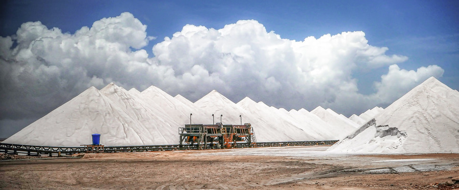 SALT PYRAMIDS IV by Iris Van Loon Wall Art