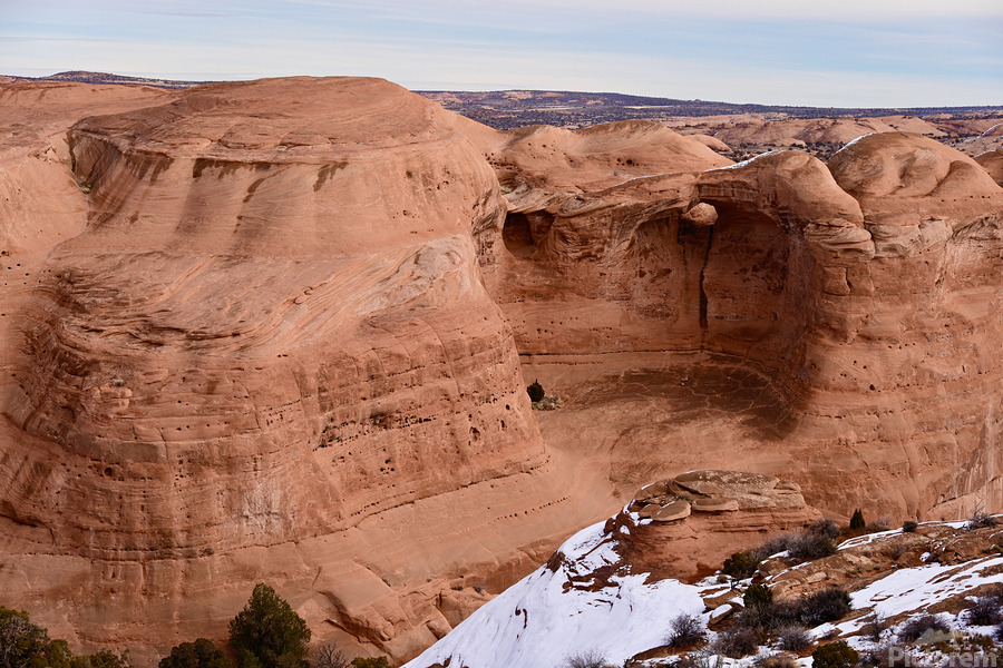 Delicate Arch Hike Up by Tom Fritz Wall Art