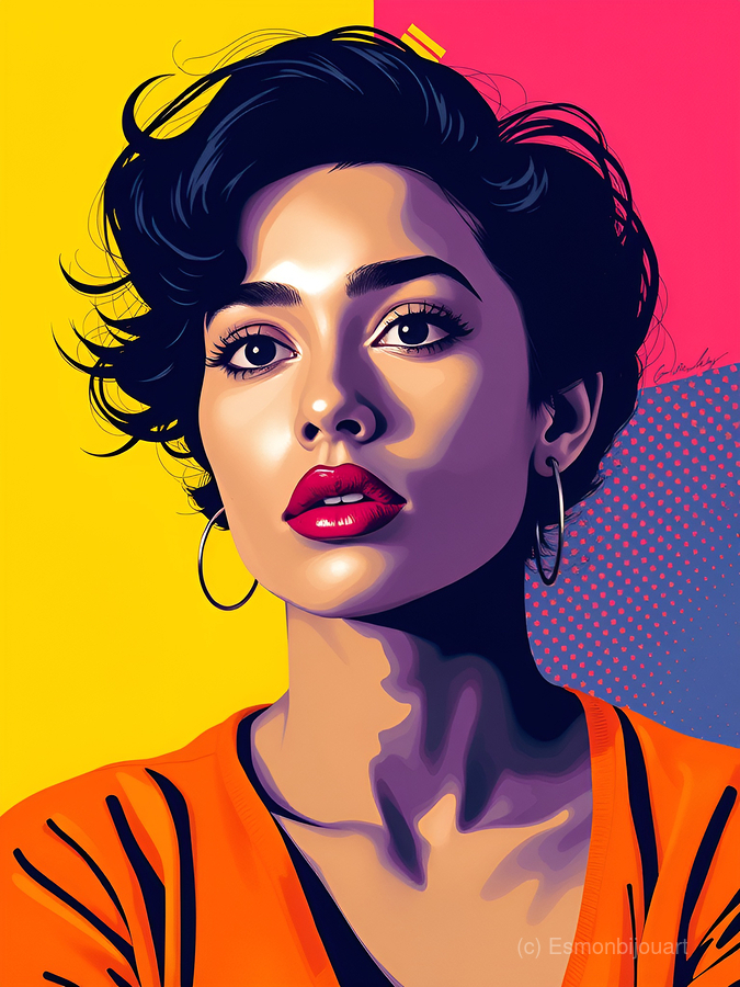 Portrait 60 by Esmonbijouart Wall Art