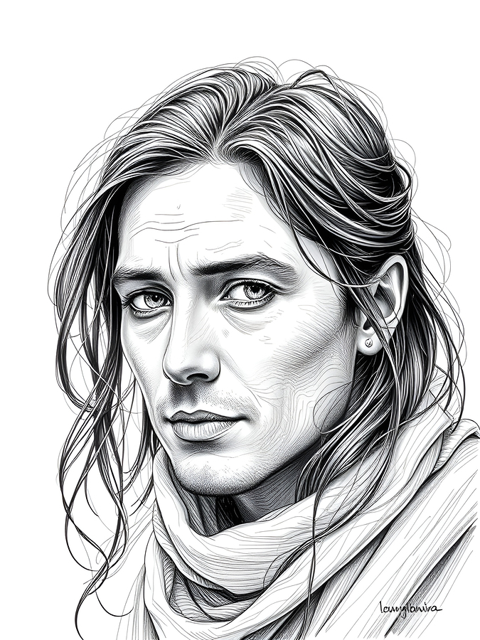 Portrait 100 by Esmonbijouart Wall Art