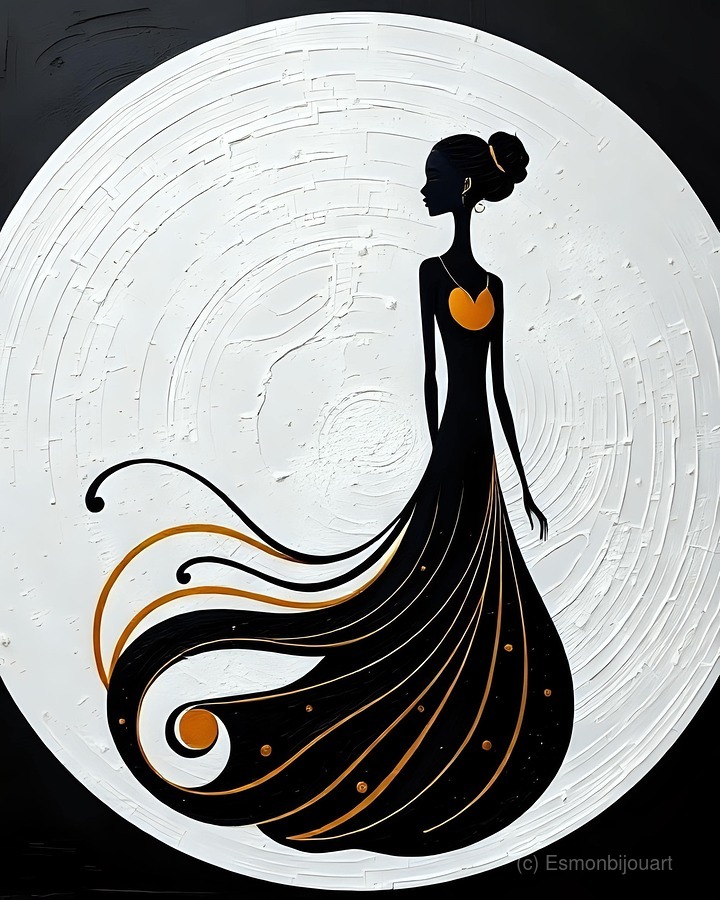 A stylized figure 6 by Esmonbijouart Wall Art
