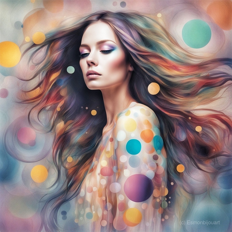 Vibrant Visions by Esmonbijouart Wall Art