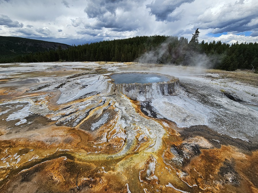 Hot Spring Yellowstone by Neil Lauko Wall Art